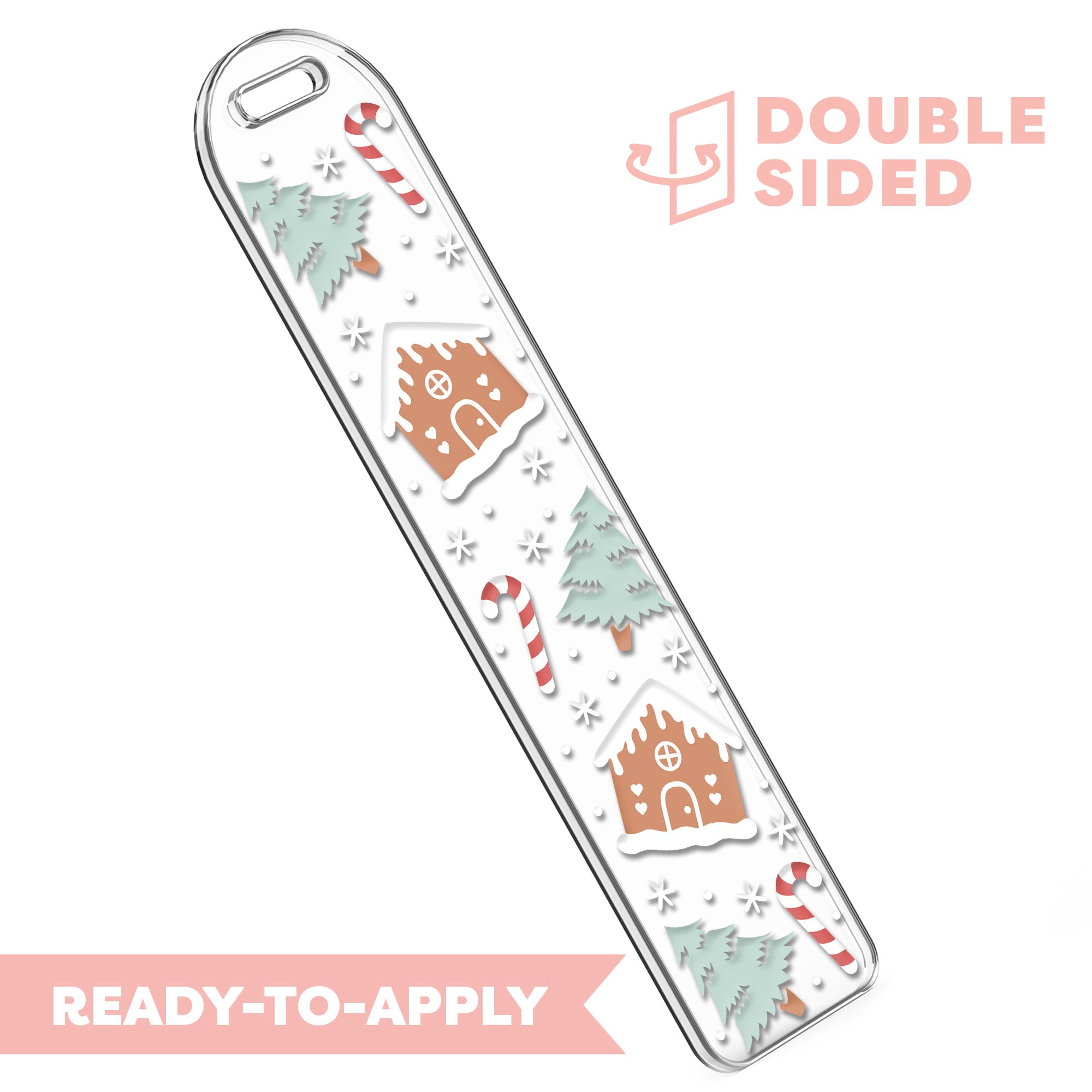 [ Double Sided ] Christmas Bookmark Decal | Gingerbread House – Caluya ...