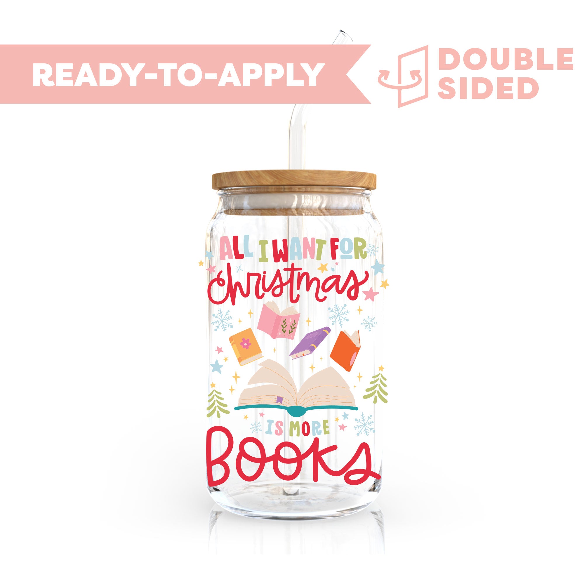 [ Double Sided ] Christmas Transfer Decal | Christmas Book – Caluya Design