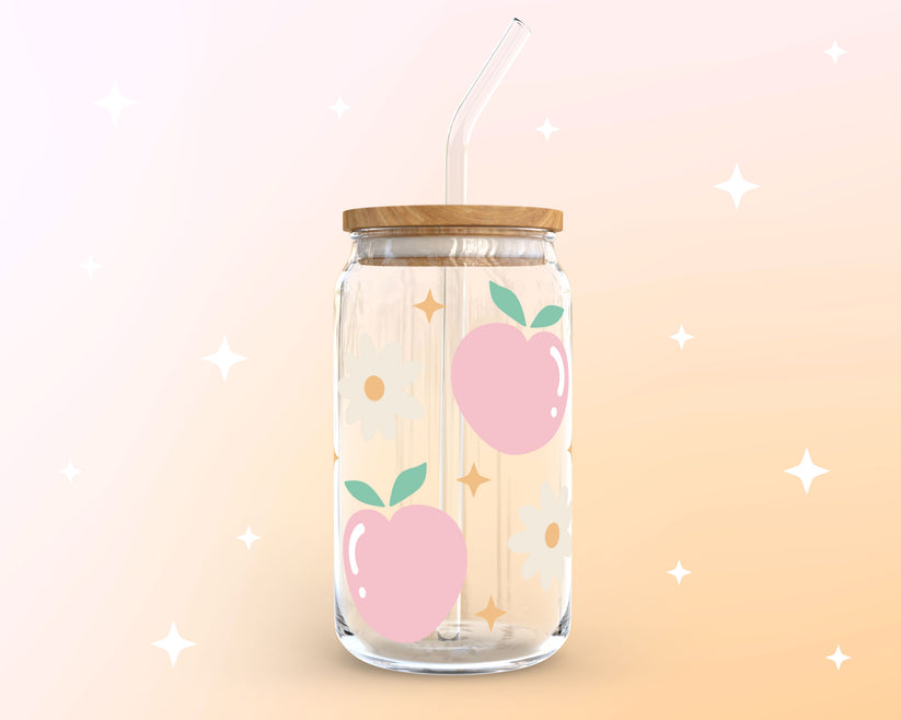 FREE Peach SVG | Retro Fruits SVG – Caluya Design