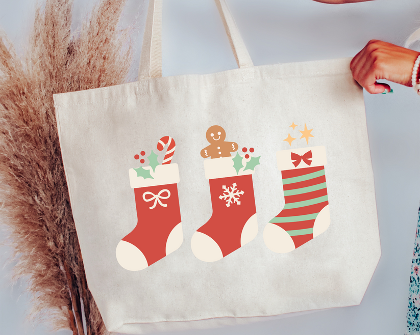 FREE Christmas Stocking SVG | Classic Stockings SVG – Caluya Design