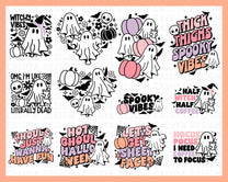 Halloween Cute Ghost SVG Bundle | 25 Pack – Caluya Design