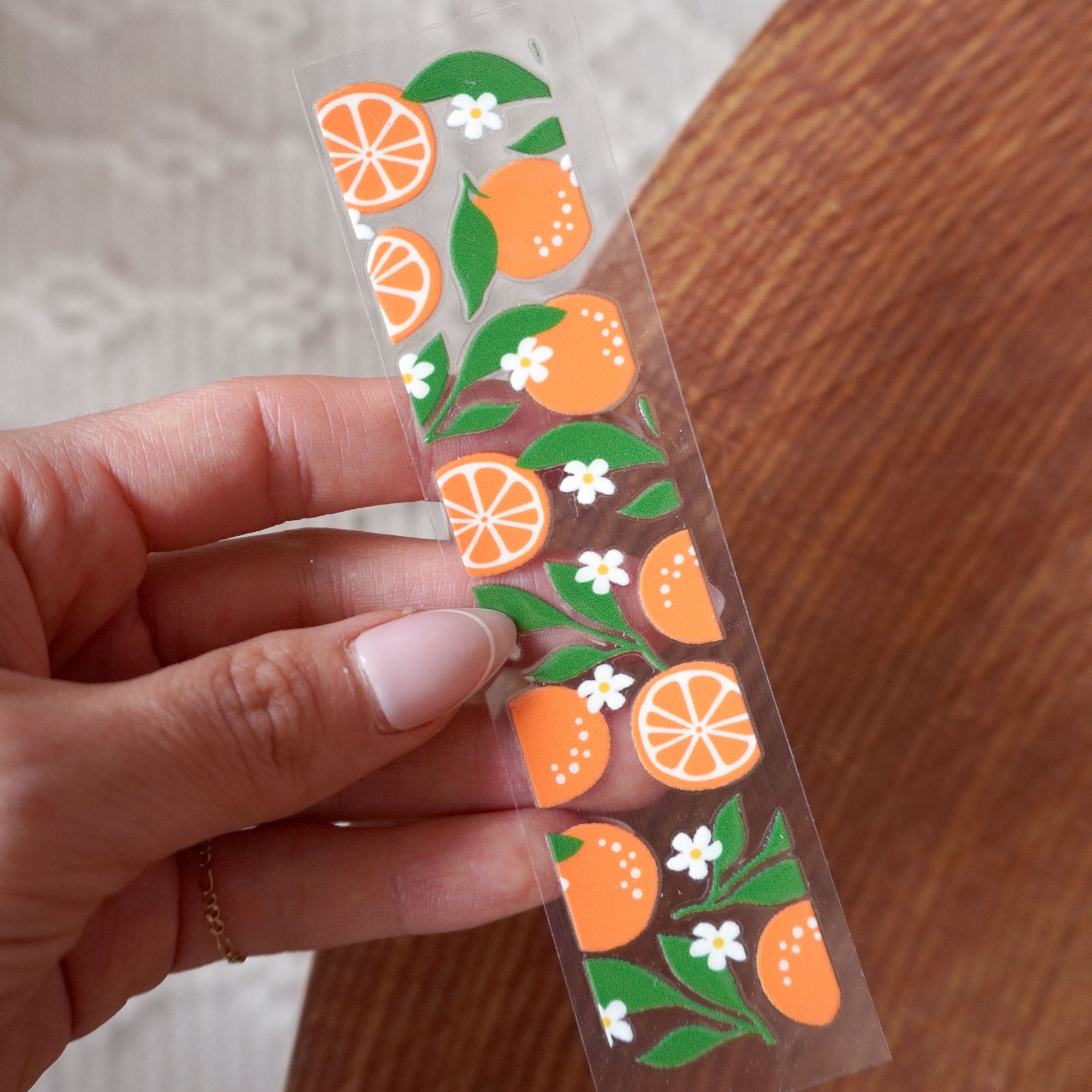 [ Double Sided ] Bookmark UV DTF Decal | Orange – Caluya Design