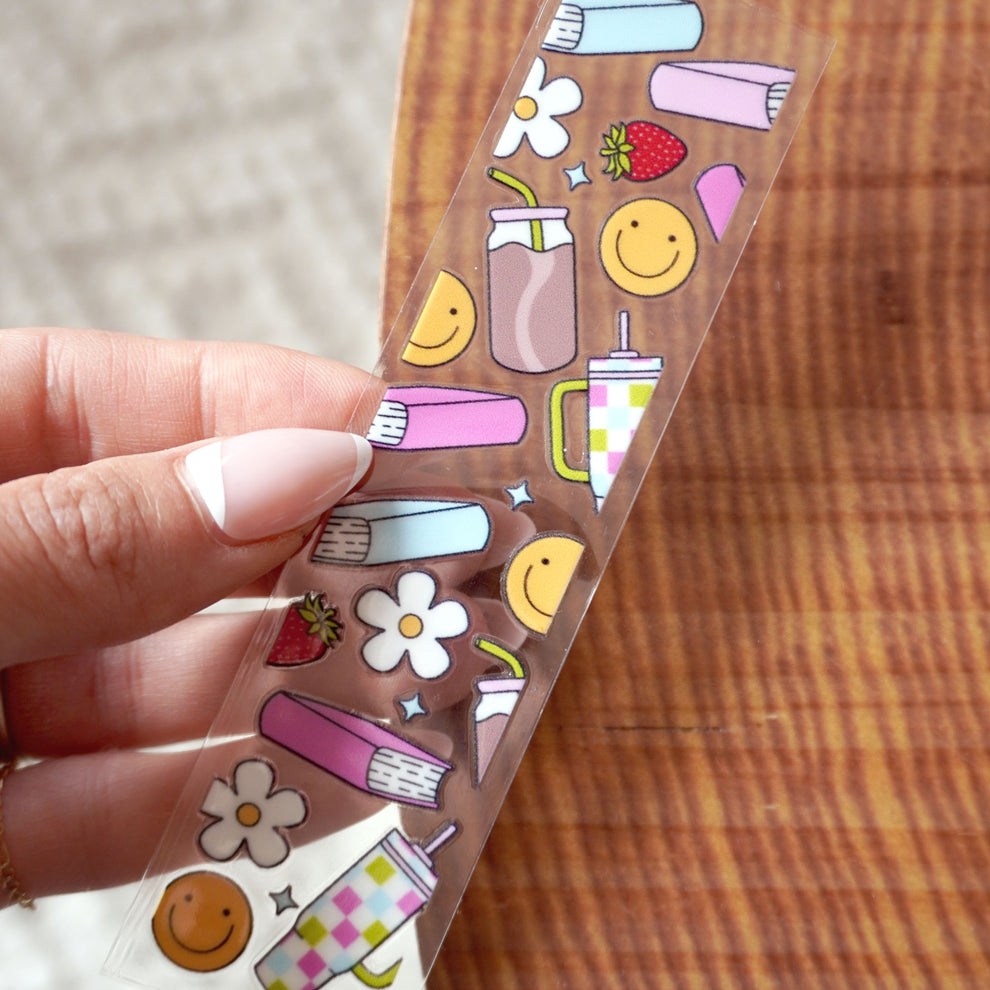 [ Double Sided ] Bookmark UV DTF Decal | TBR Problem – Caluya Design