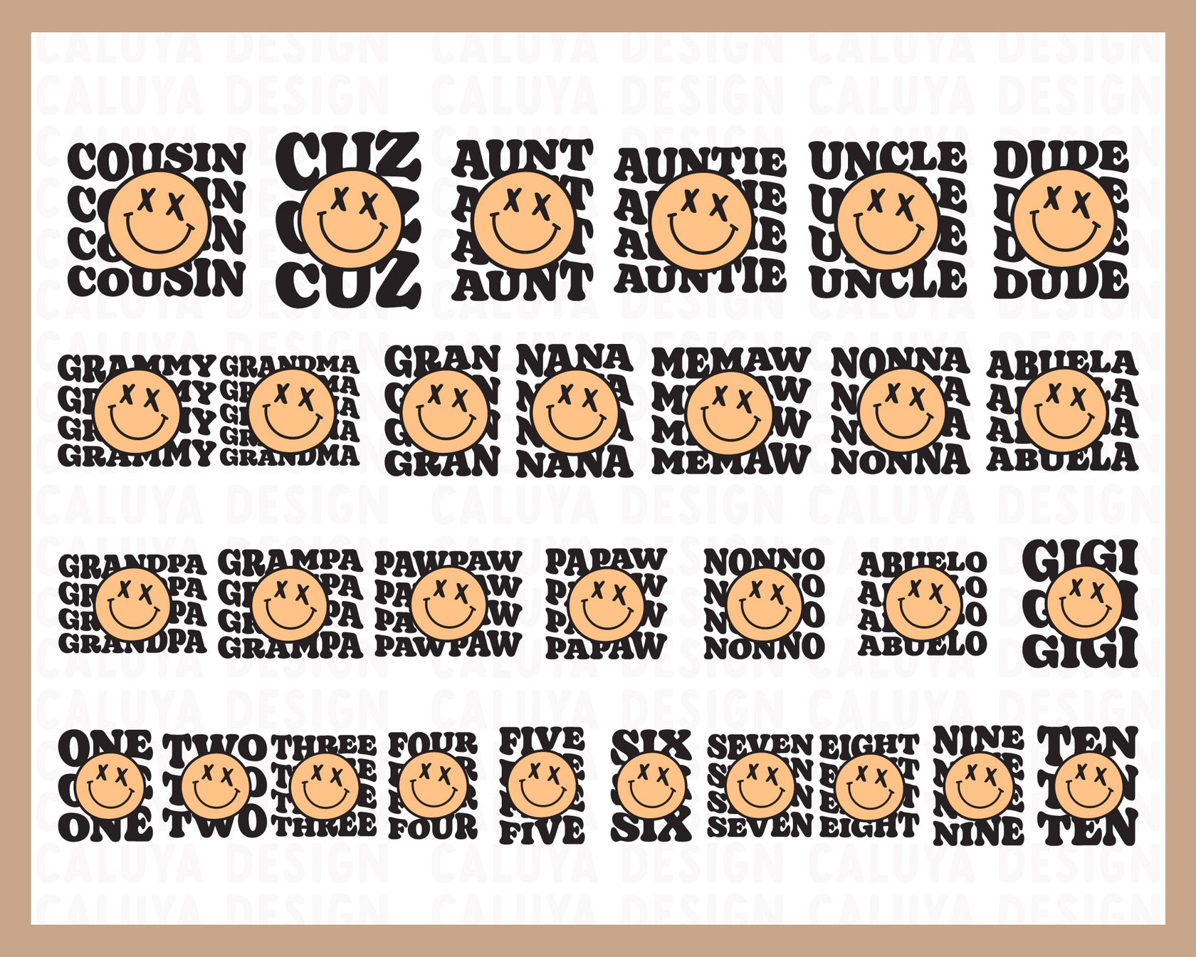 Family Matching Tee SVG Bundle | 27 Pack – Caluya Design