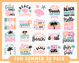 Fun Summer SVG Bundle | 20 Pack – Caluya Design