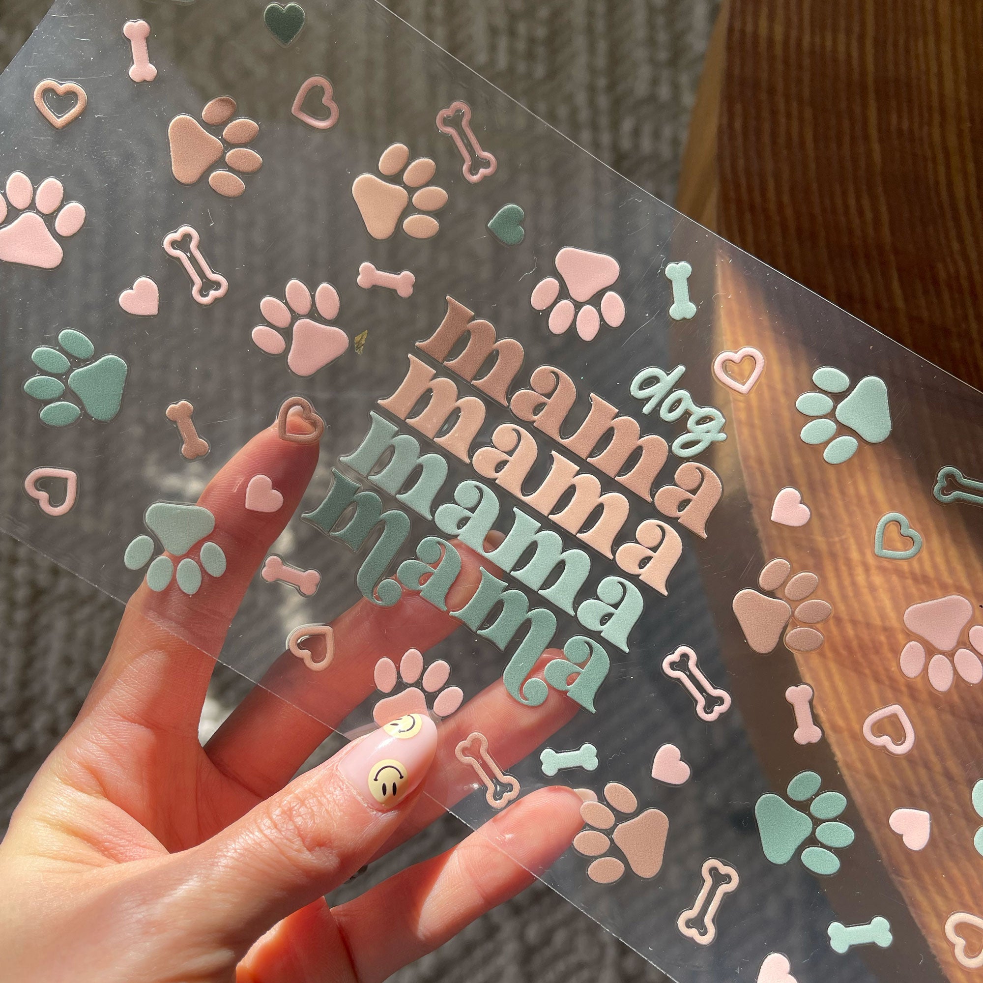 [ Double Sided ] 16oz Cup UV DTF Decal | Dog Mama – Caluya Design