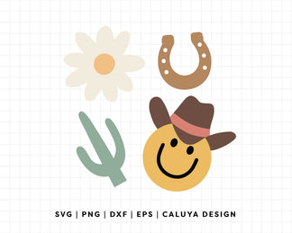 FREE Retro Cowboy SVG | Retro Western SVG – Caluya Design