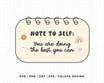 FREE Note To Self SVG | Note Pad SVG – Caluya Design