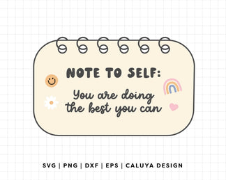 FREE Note To Self SVG | Note Pad SVG – Caluya Design