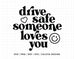 FREE Drive Safe SVG | Bumper Car Sticker SVG – Caluya Design