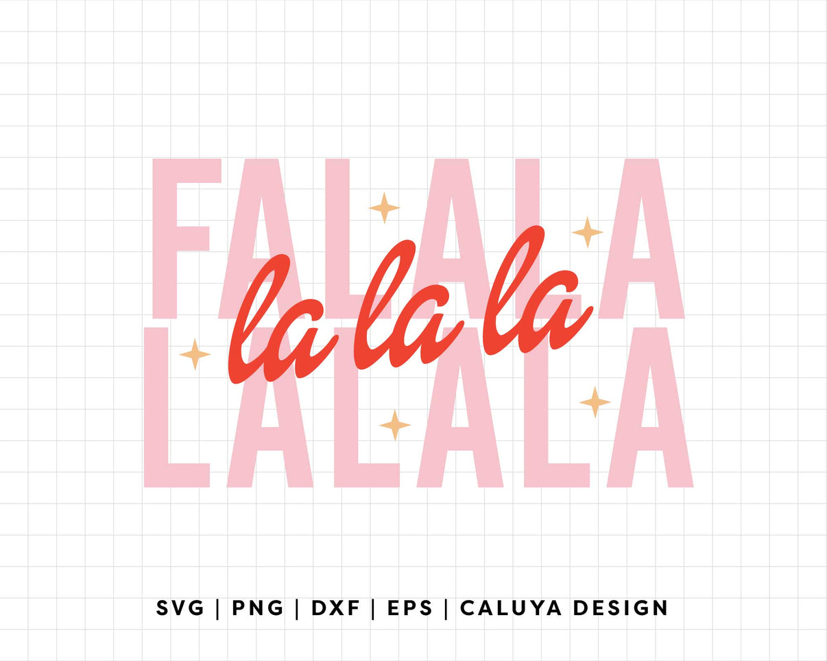 FREE Falala lala SVG | Classic Holiday SVG – Caluya Design
