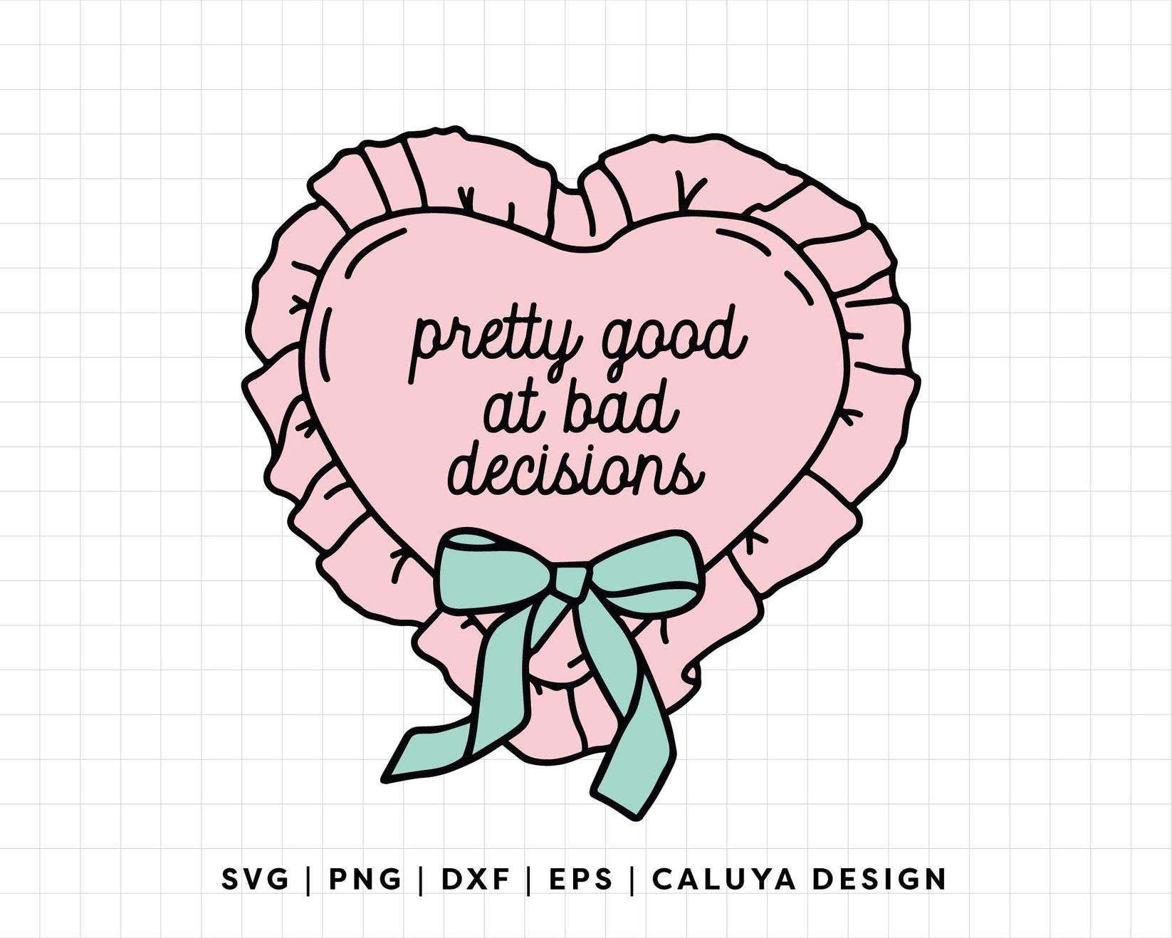 FREE Girly Things SVG | Heart Ruffled Pillow SVG – Caluya Design