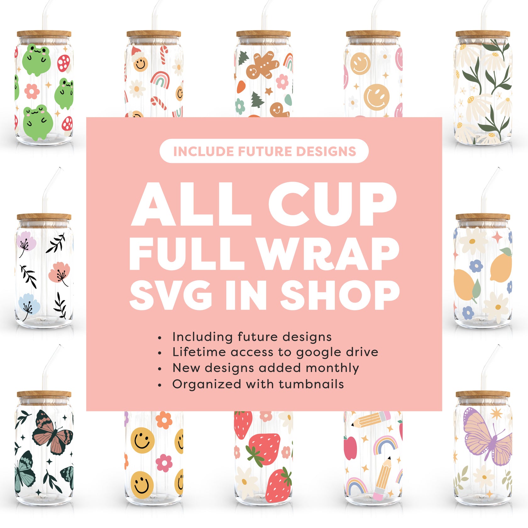 ALL CUP WRAP SVG IN STORE | Including Future Designs – Caluya Design