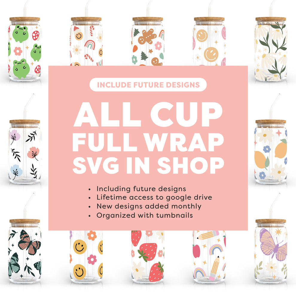 ALL CUP WRAP SVG IN STORE | Including Future Designs – Caluya Design