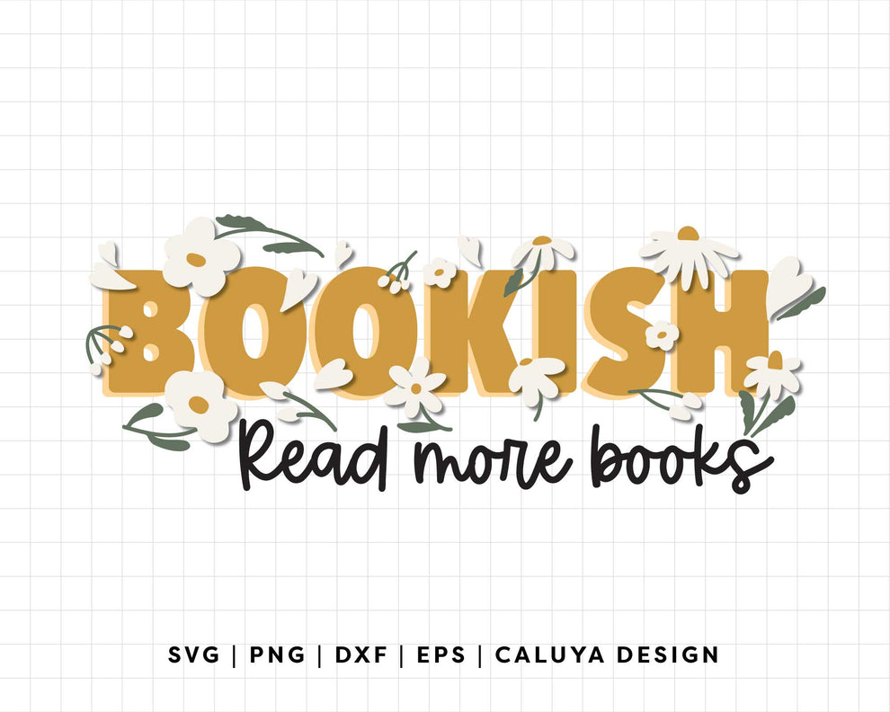 FREE Bookish SVG | Read More Books SVG – Caluya Design