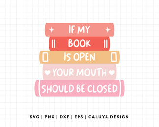 FREE Book Lover SVG | Bookish SVG – Caluya Design