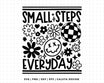 FREE Small Steps Everyday SVG | Retro Smiley Face SVG Cut File for ...