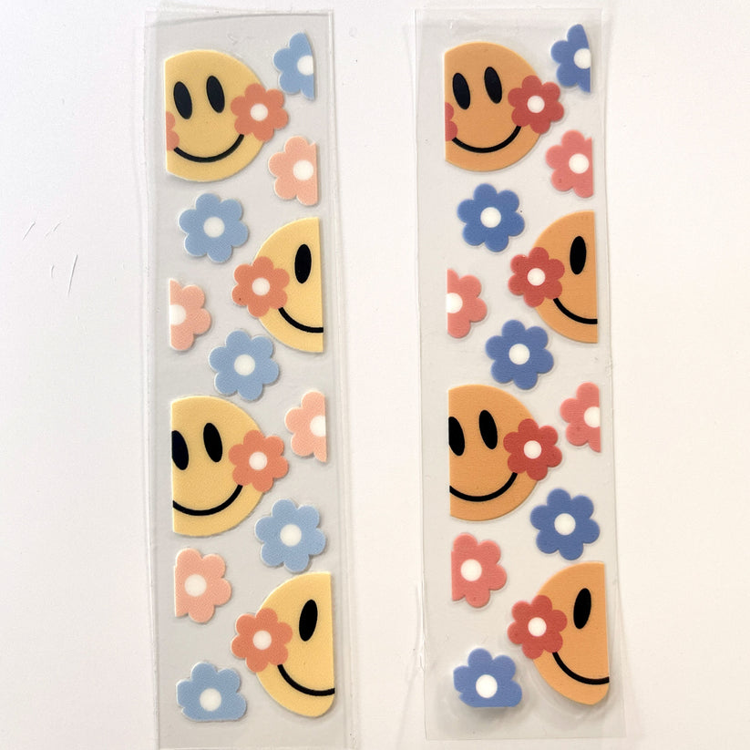 OOPSIES UV DTF | Smiley Flower Cheek Bookmark Decal – Caluya Design