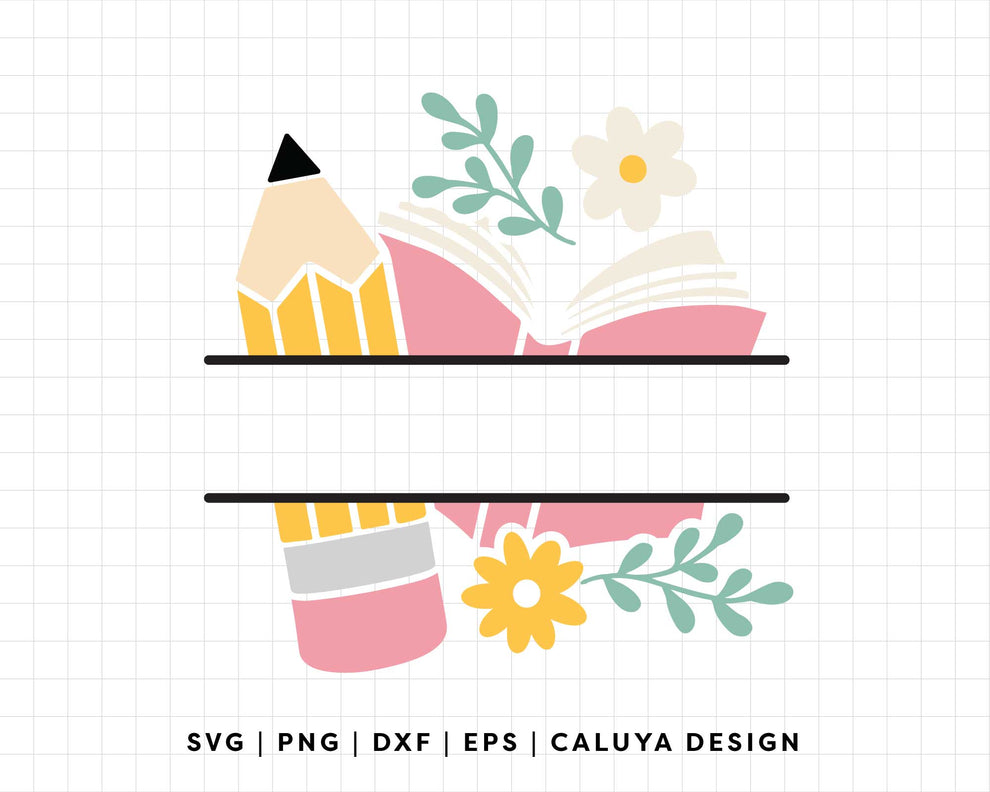 FREE Teacher Monogram SVG | Teacher Appreciation SVG – Caluya Design