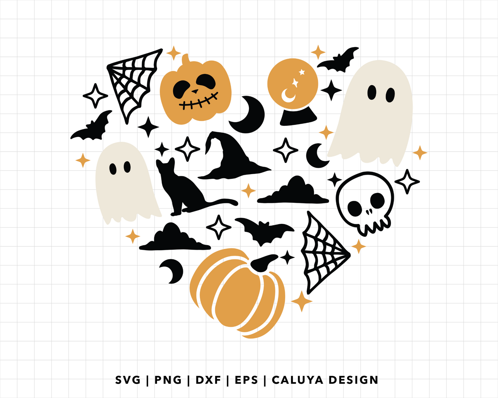 FREE Cute Halloween SVG | Heart Halloween SVG Cut File for Cricut ...