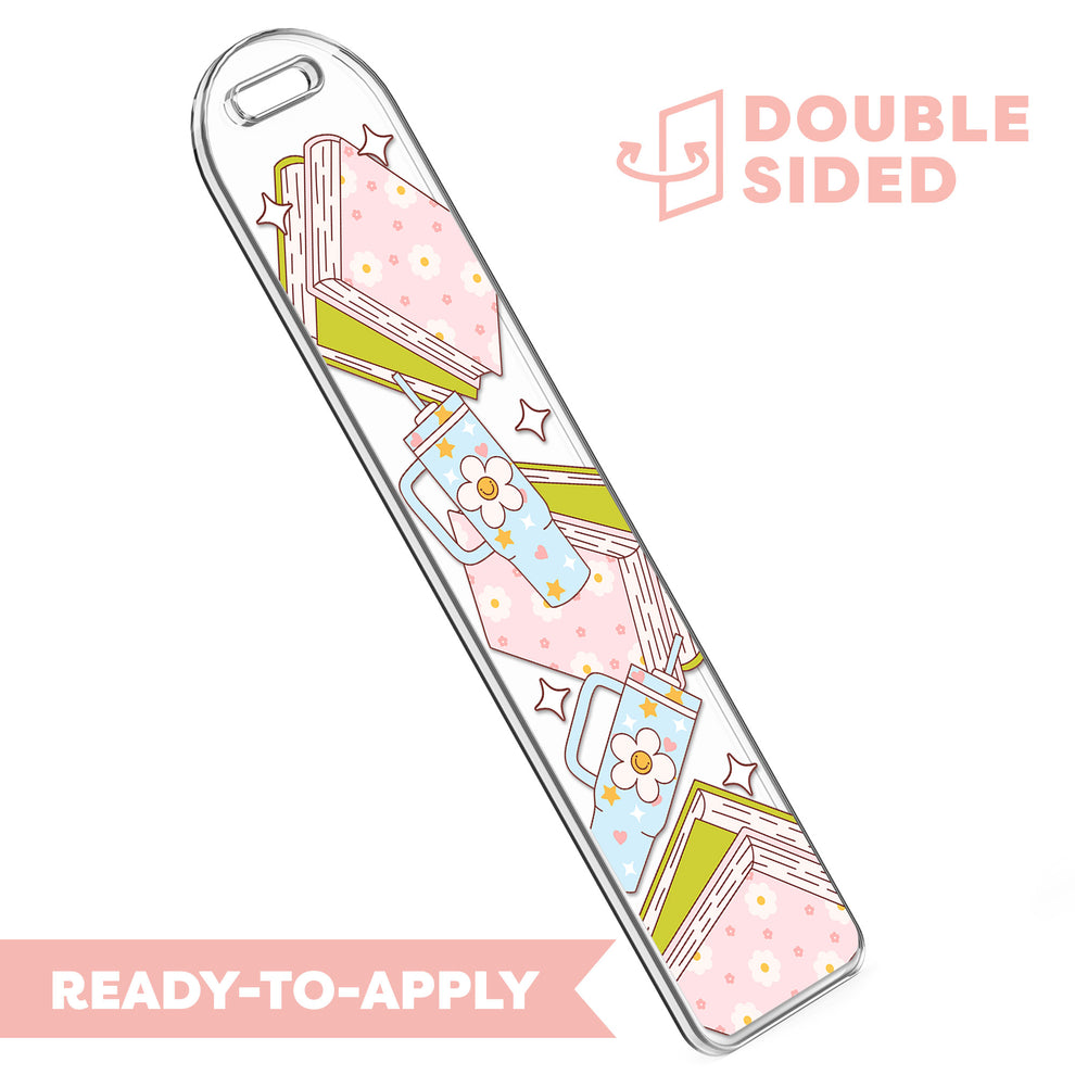 [ Double Sided ] Bookmark UV DTF Decal | Stanley Book Girl – Caluya Design