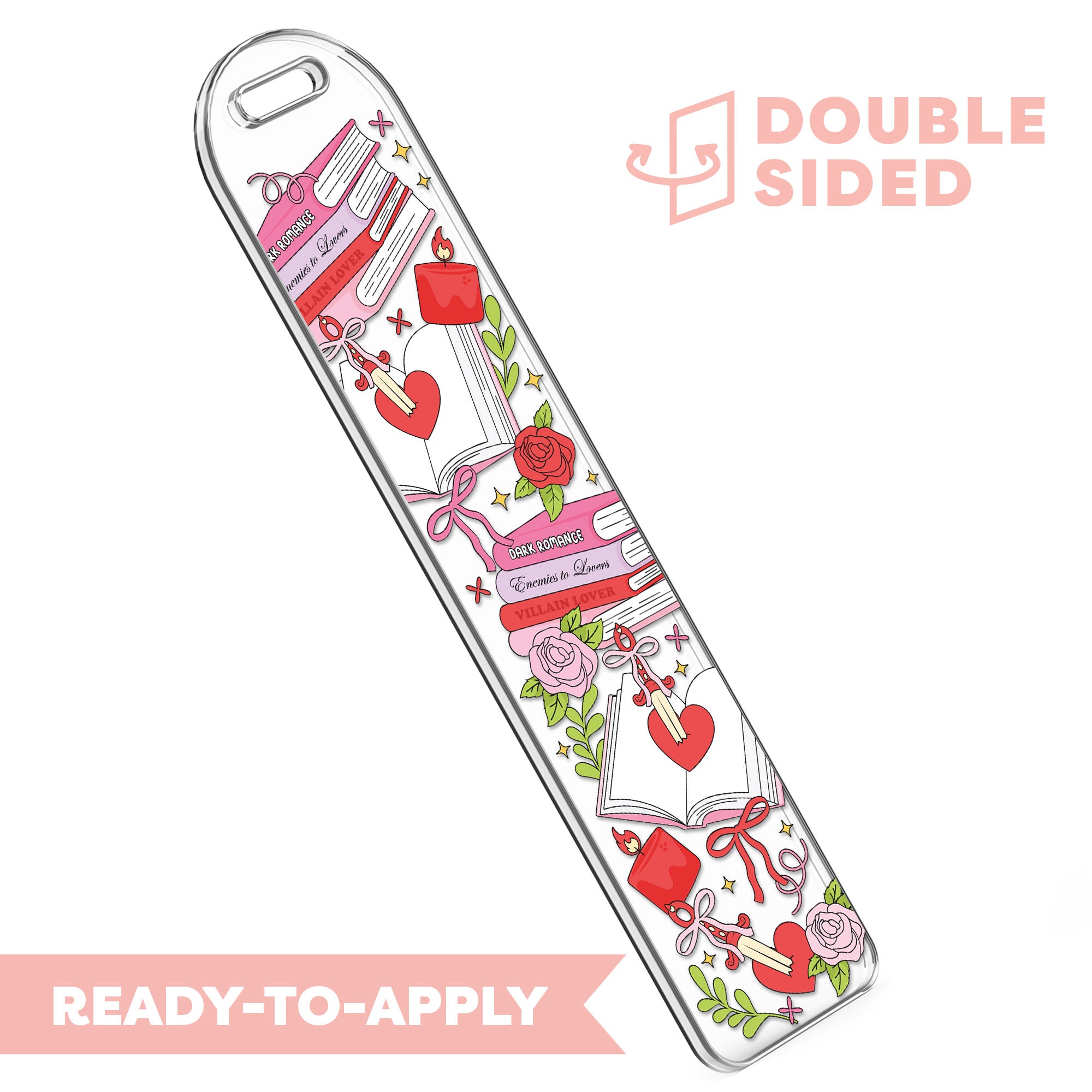 [ Double Sided ] Bookmark UV DTF Decal | Dark Romance Reader – Caluya ...