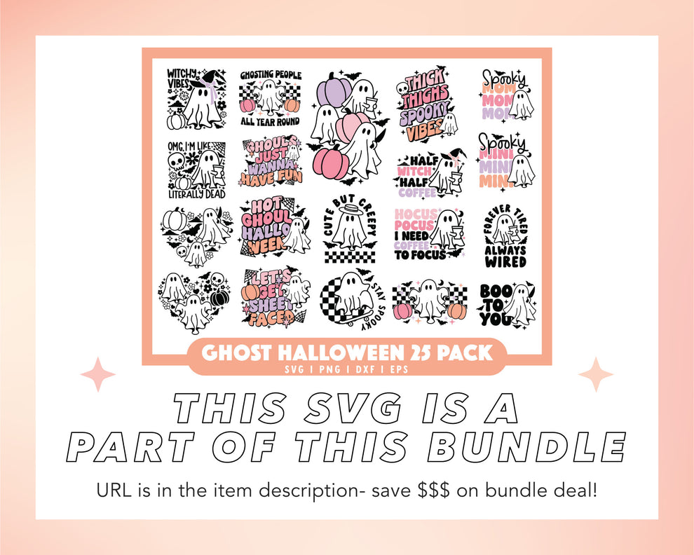 OMG I'm Like Literally Dead SVG | Cute Ghost SVG – Caluya Design