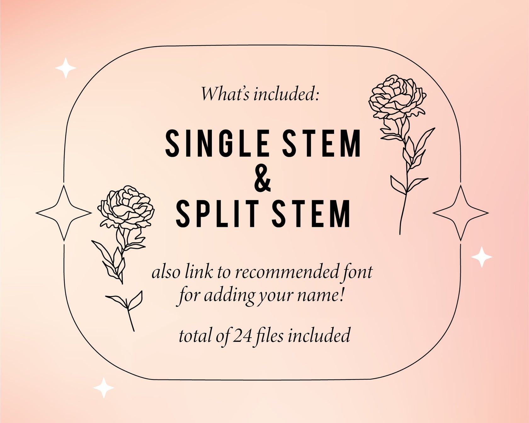 Birth Flower Bundle | Single Stem & Split Stem Pack – Caluya Design