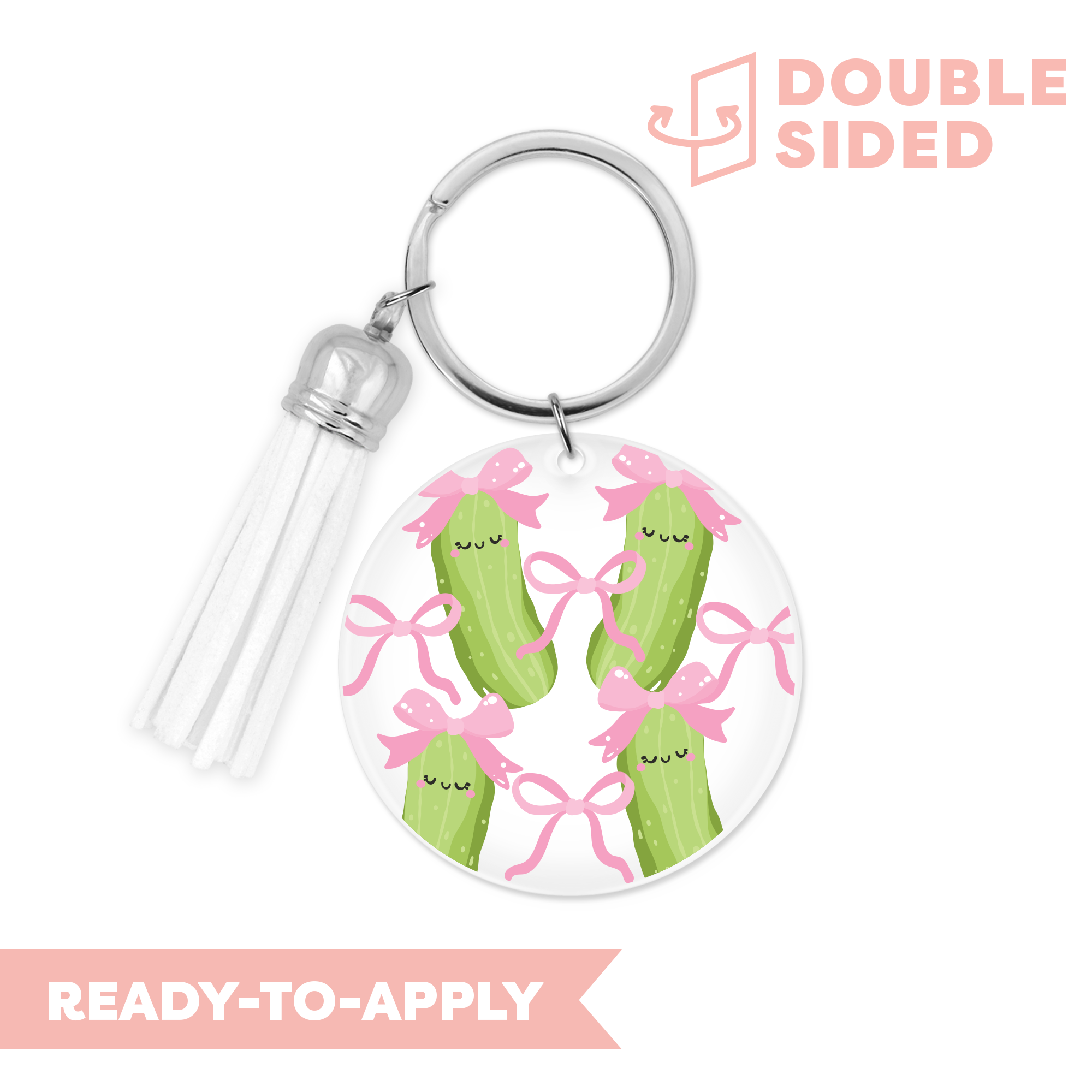 [ Double Sided ] Circle UV DTF Decal | Coquette Pickles – Caluya Design