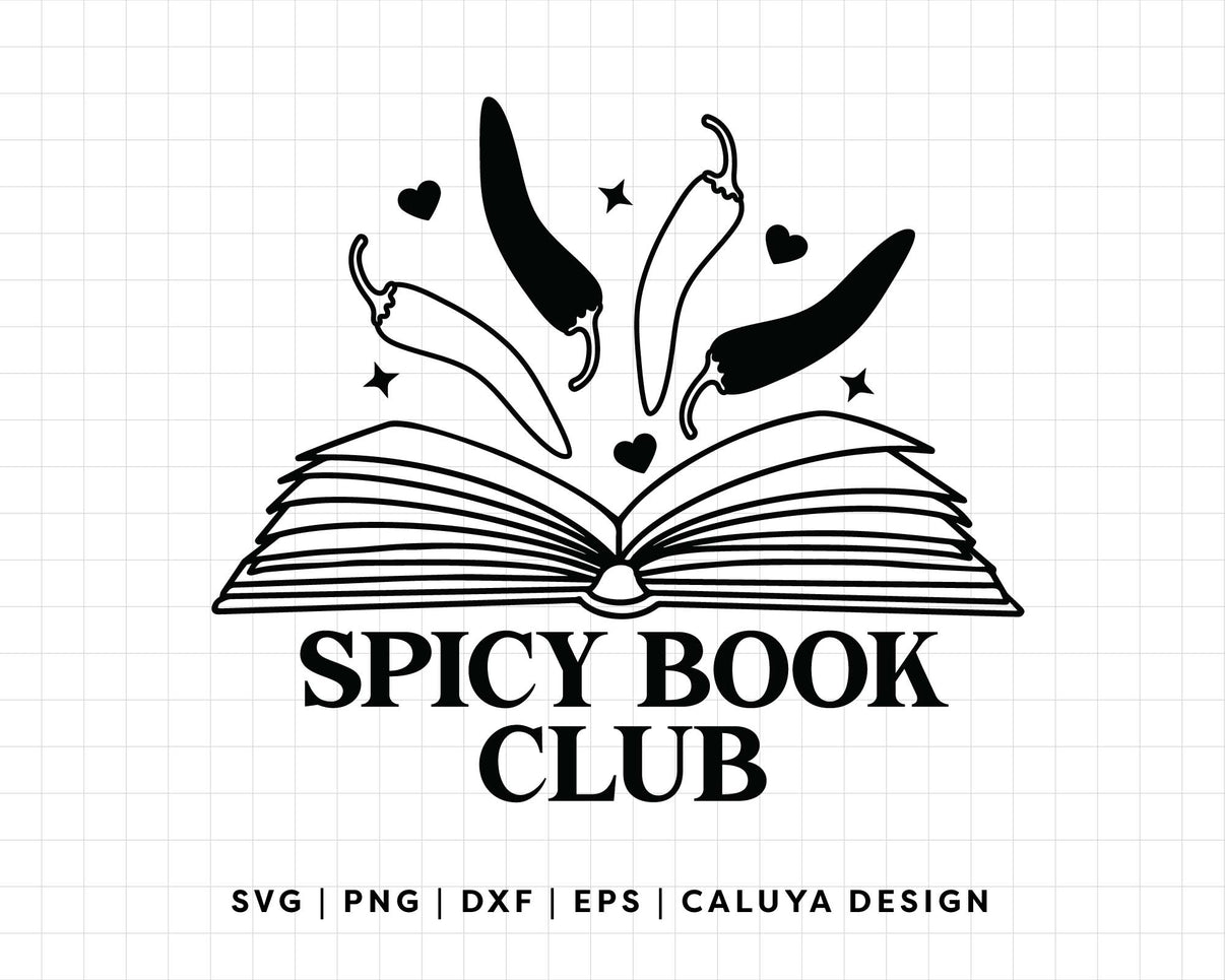 FREE Spicy Book Lover SVG | SMUT SVG – Caluya Design