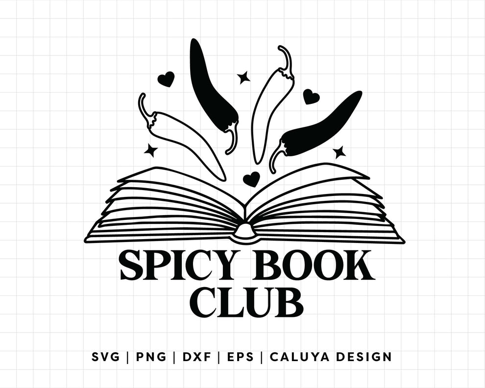 FREE Spicy Book Lover SVG | SMUT SVG – Caluya Design