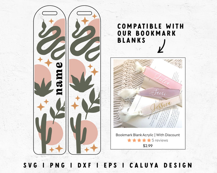 Bookmark Template SVG | Boho Desert SVG – Caluya Design