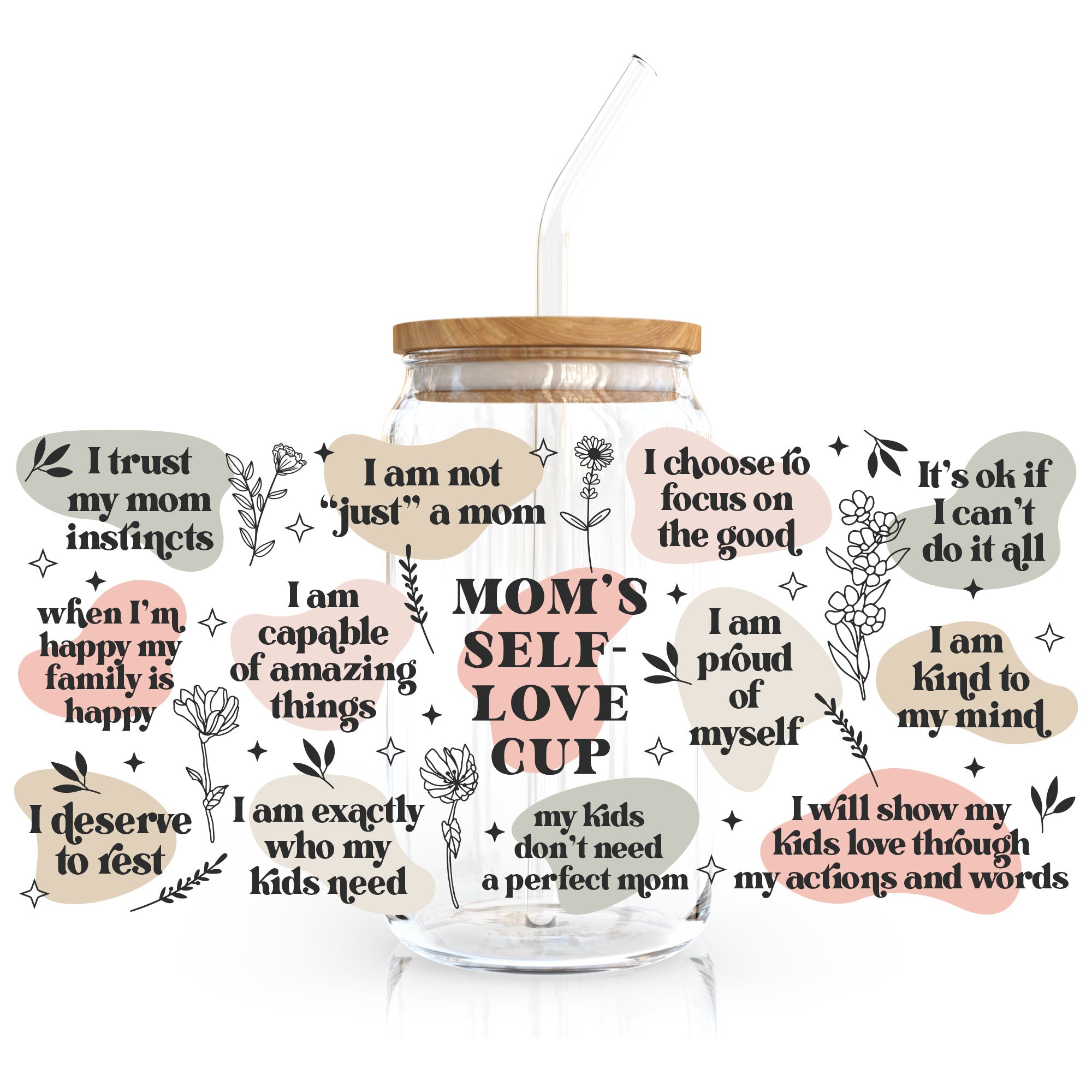 [ Double Sided ] 16oz Cup UV DTF Decal | Mom Life Affirmation – Caluya ...
