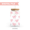 16oz Libbey Can Cup Wrap SVG | Simple Bow SVG – Caluya Design