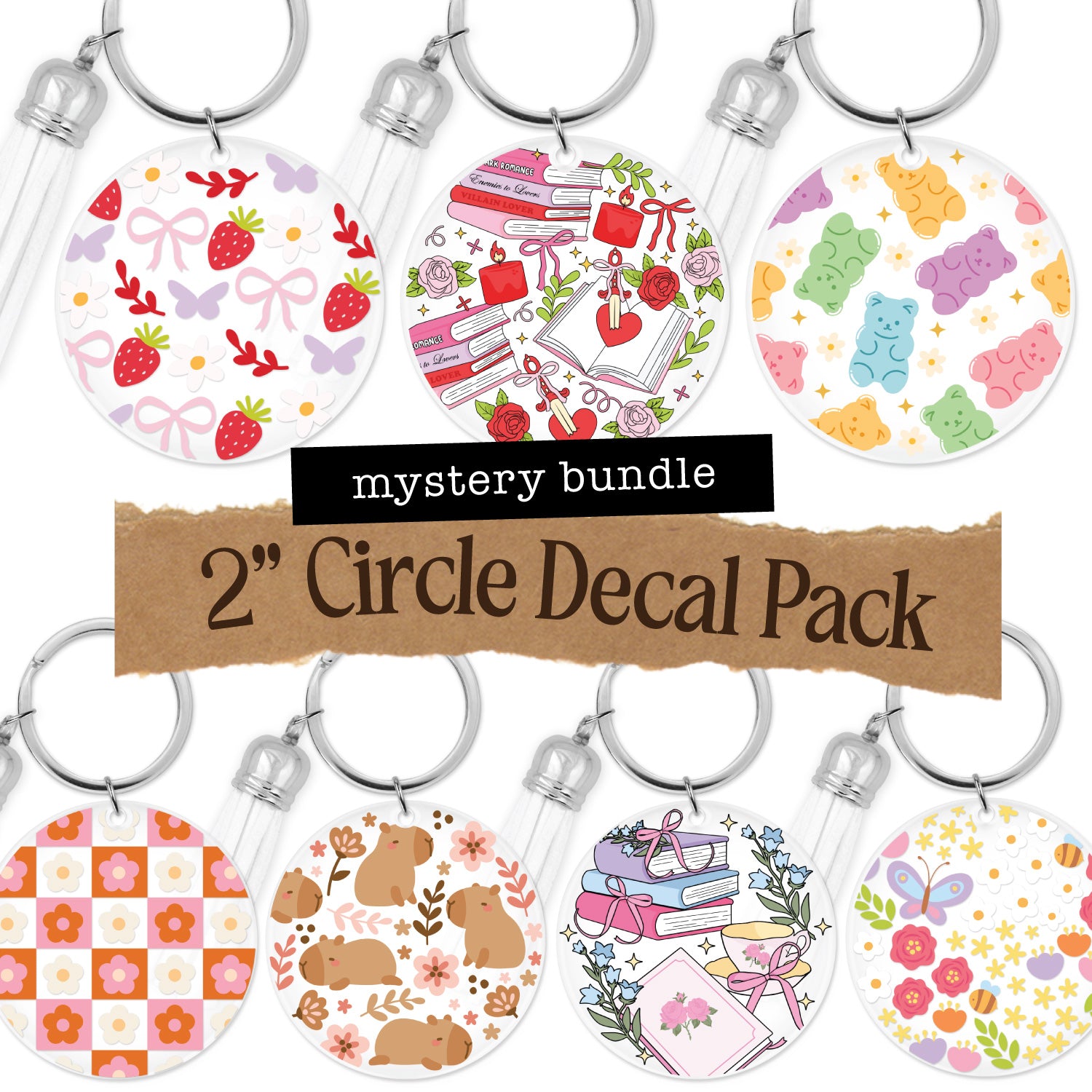 Mystery Pack | Circle UV DTF Decal – Caluya Design