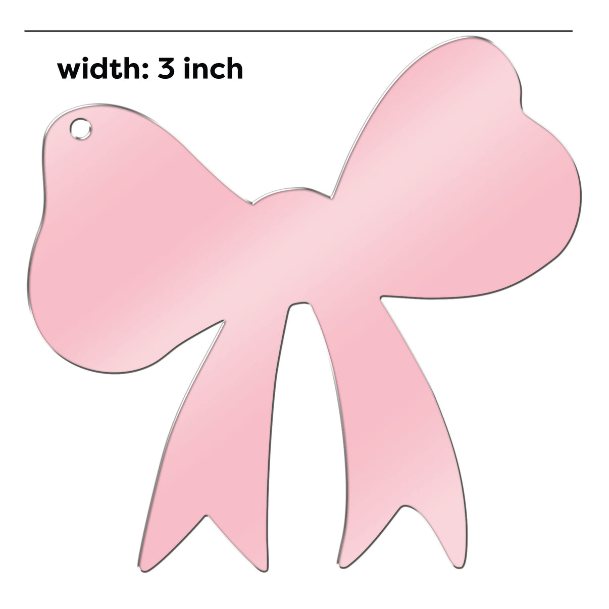 Coquette Bow Acrylic Blank – Caluya Design