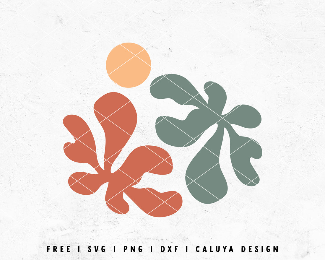 FREE Matisse Inspired Flower SVG | Abstract Boho Element SVG Cut File ...