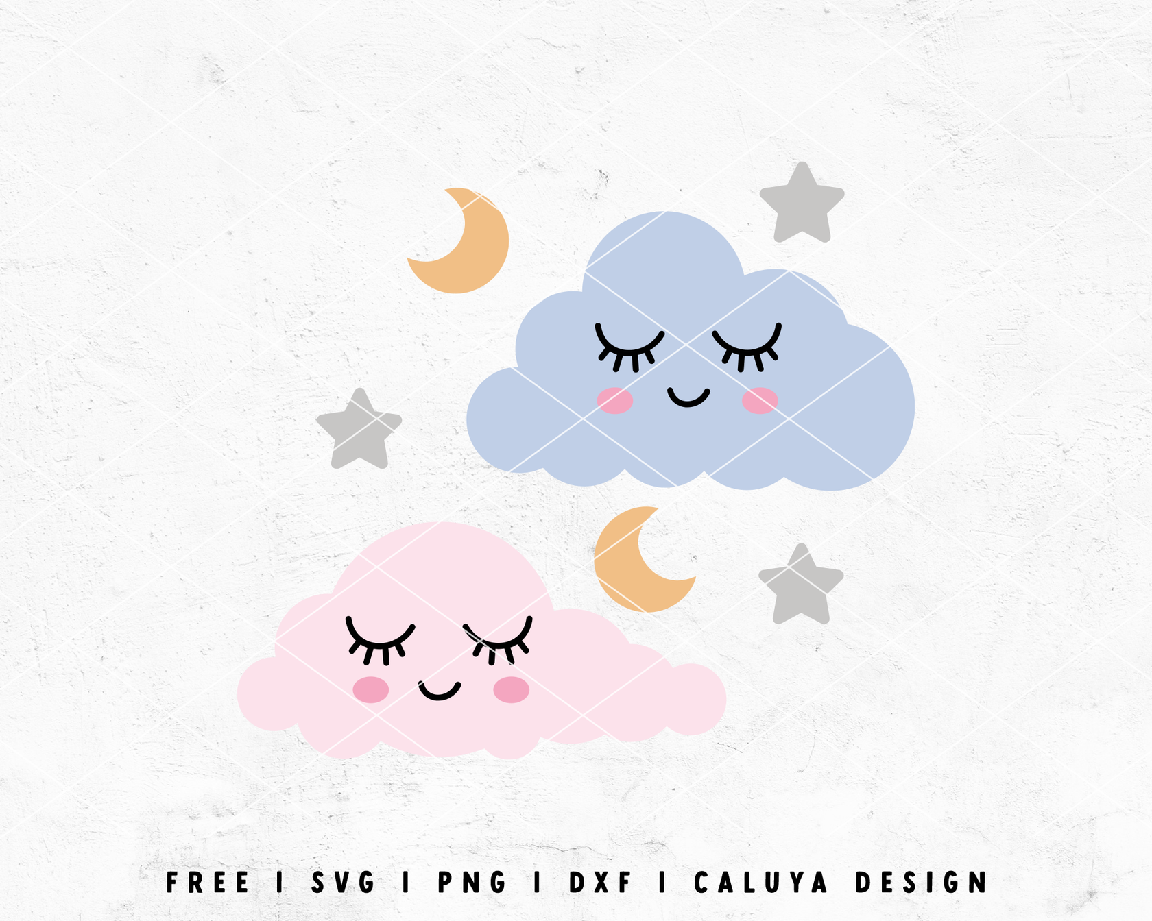 FREE Cloud SVG | Baby Themed SVG Cut File for Cricut, Cameo Silhouette – Caluya Design