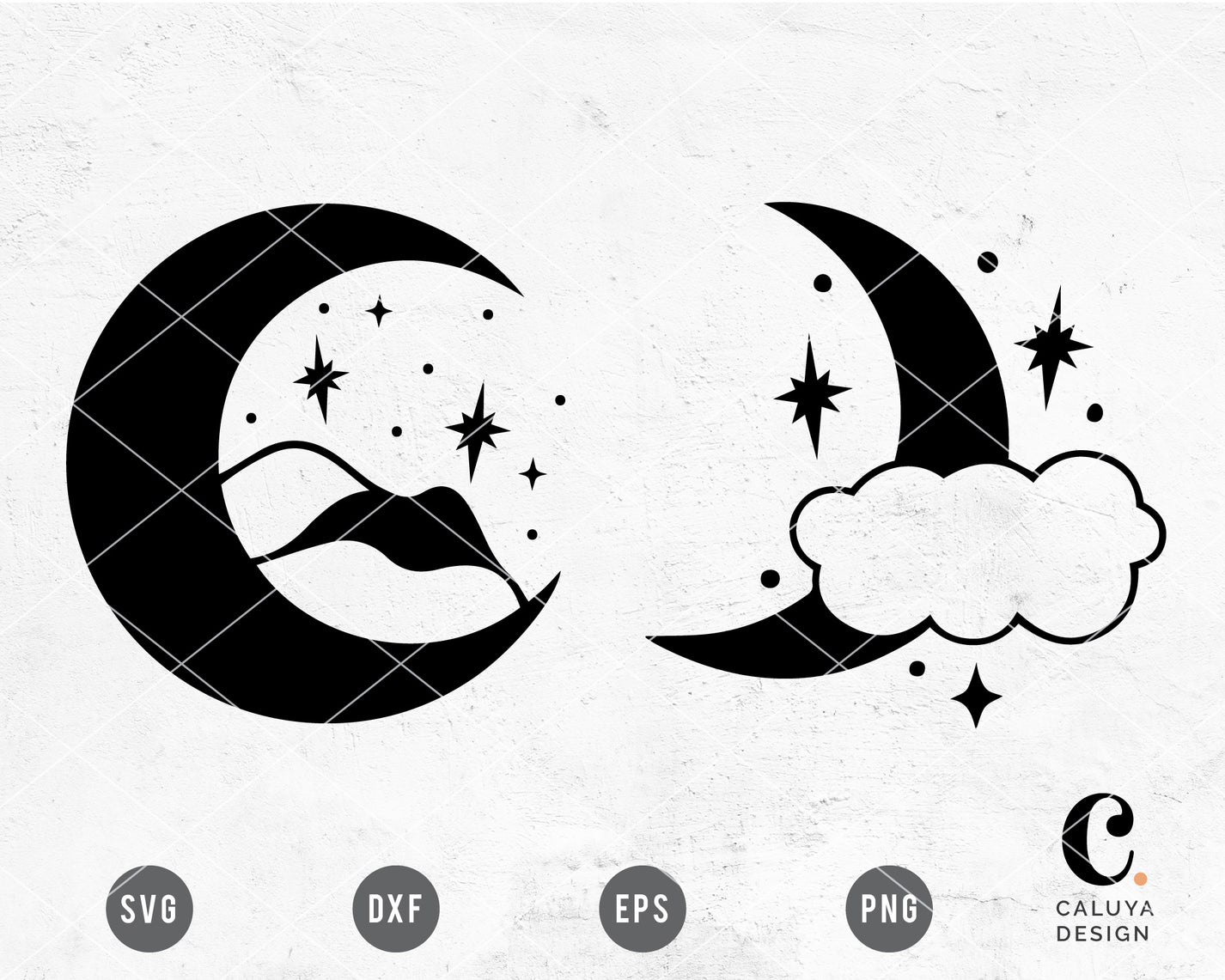 Mystical Moon SVG Set – Caluya Design