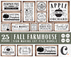 Fall Farmhouse Sign Making SVG Bundle For Cricut, Cameo Silhouette ...
