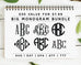 Big Monogram SVG & Font Bundle – Caluya Design