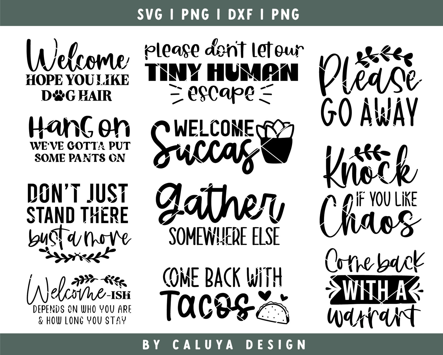 LOL Welcome Sign SVG Bundle For Cricut, Cameo Silhouette | Sign Making ...