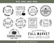 Fall Farmhouse Sign Making SVG Bundle For Cricut, Cameo Silhouette ...