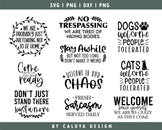 LOL Welcome Sign SVG Bundle For Cricut, Cameo Silhouette | Sign Making ...