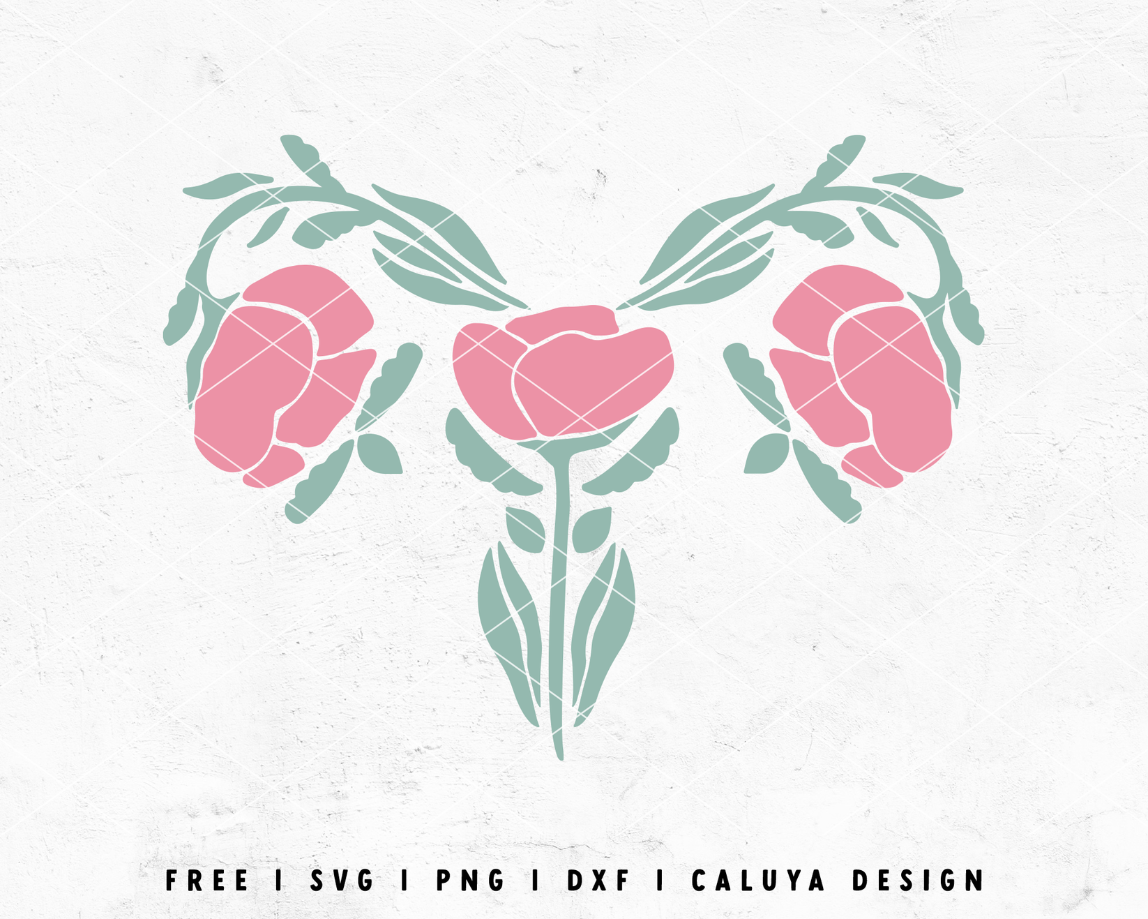 FREE Floral Uterus SVG | Feminism SVG Cut File for Cricut, Cameo ...