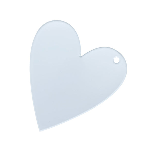 Heart Acrylic Blank | Craft Supply for Cricut Craft | Acrylic Keychain ...