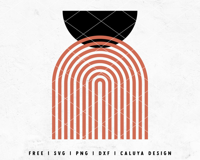 FREE Mid-Century Art SVG | Boho Abstract Wall Art SVG Cut File for ...