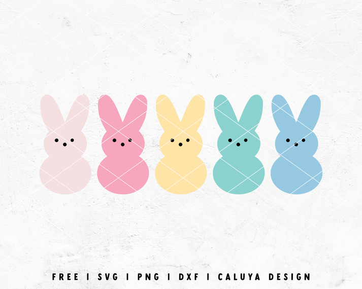 FREE Easter SVG | Easter Bunny SVG | Peeps SVG Cut File for Cricut ...