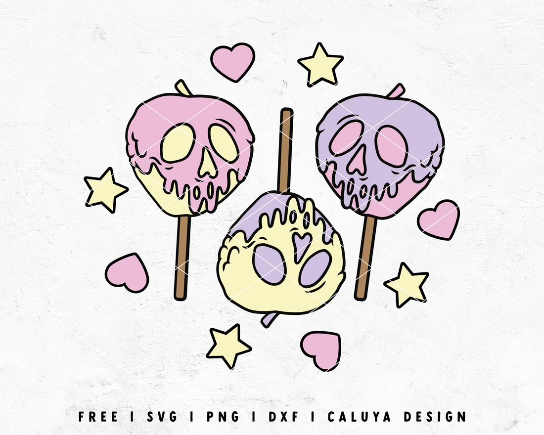 FREE Poisoned Apple SVG | Halloween SVG Cut File for Cricut, Cameo ...