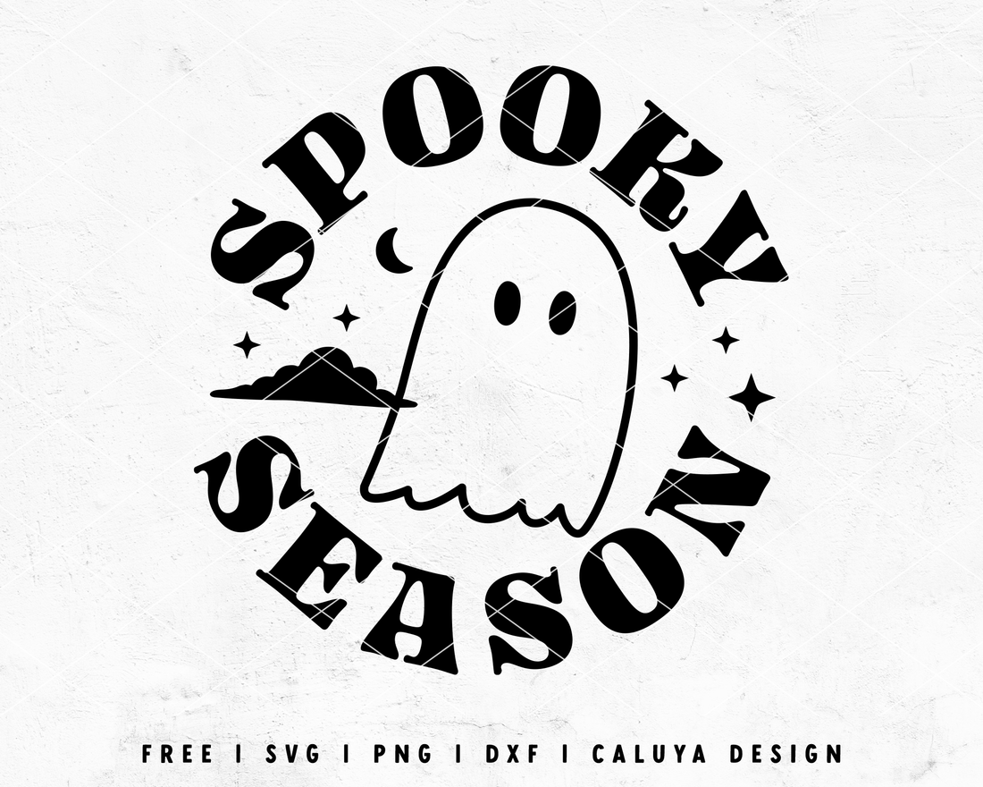 FREE Spooky Season SVG | Ghost SVG Cut File for Cricut, Cameo ...